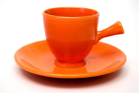 Red Vintage Fiesta After Dinner Coffee Cup And Saucer Set