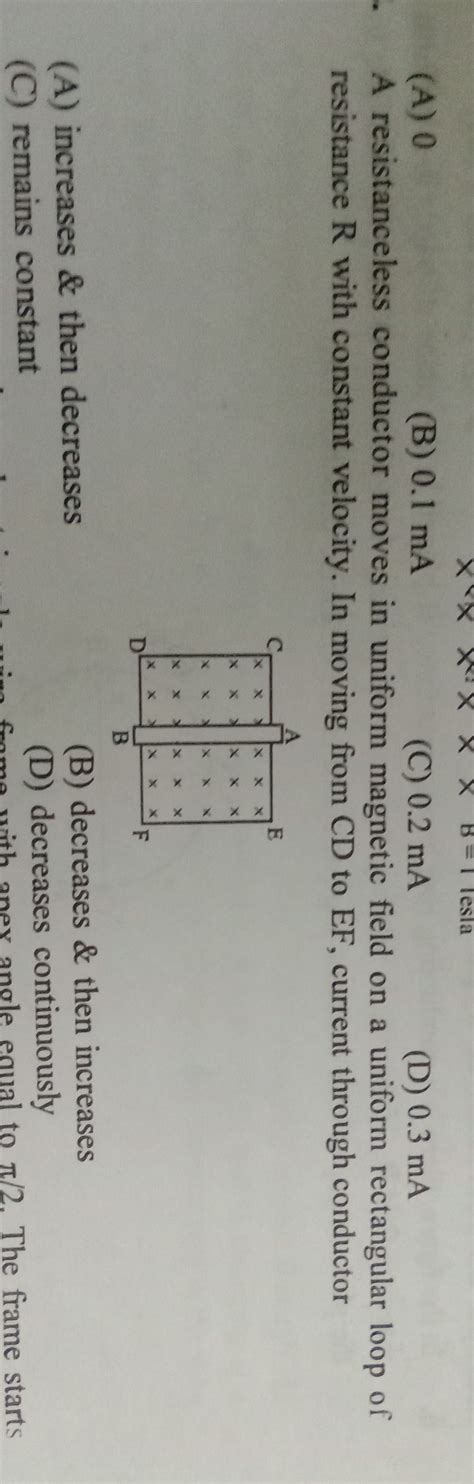 Solved A 0 B 01 Ma C 02 Ma D 03 Ma A Resistanceless