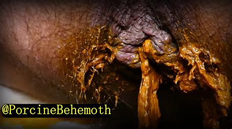 Filthy Male Bum Pooping