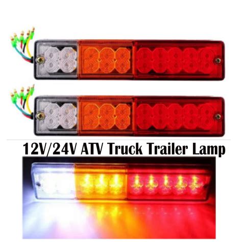 PCS Turn Indiactor LED Stop Rear Tail Brake Reverse Light V ATV