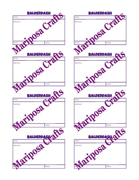 Free Printable Balderdash Sheets Free Printable