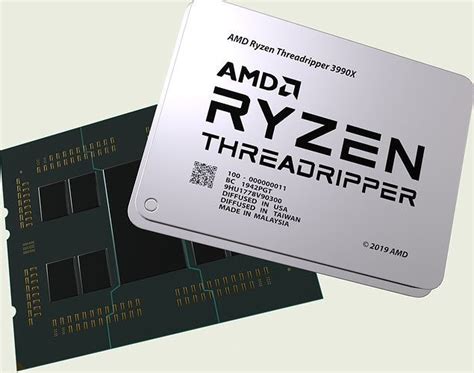 3d Model Cpu Amd Ryzen Threadripper 3990x Vr Ar Low Poly Cgtrader