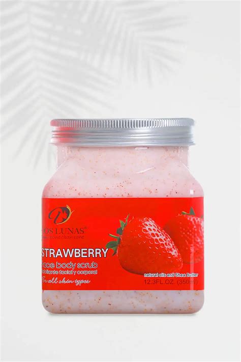 Face And Body Scrub Strawberry Doslunas Cosmetics