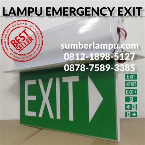 Lampu EXIT Emergency LED Inbow Toko Lampupedia