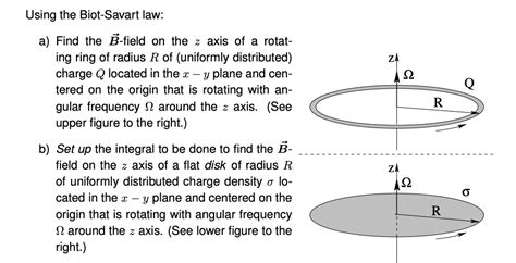Solved Using The Biot Savart Law A Find The B Field On The
