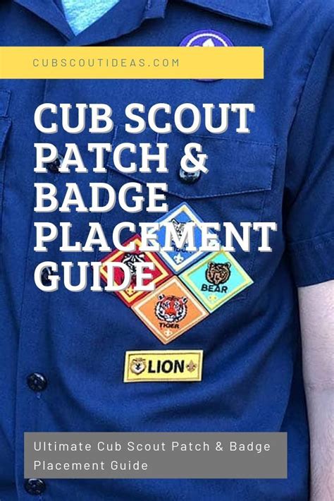 Pinewood Derby Badge Placement National Outdoor Awards Aren T Easy To