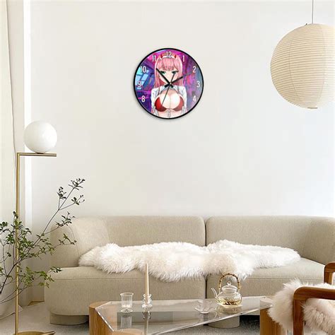 Zero Two Busty Flasher Wall Clock Animextra