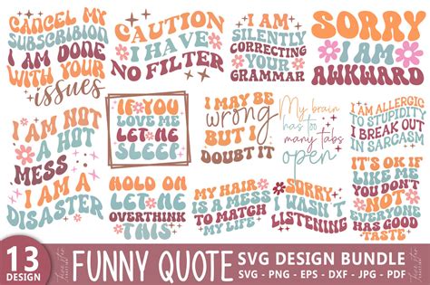 Funny Quotes Bundle Svg Graphic By Five Star Crafting · Creative Fabrica