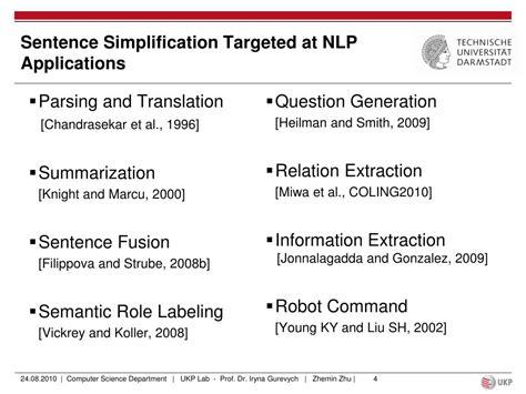 Ppt A Monolingual Tree Based Translation Model For Sentence Simplification Powerpoint
