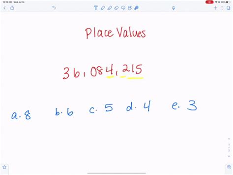 Solved In The Following Exercises Find The Place Value Of Each Digit