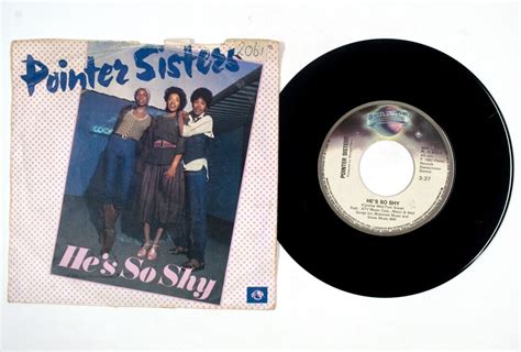 Pointer Sisters Hes So Shy Movin On 7 Vinyl Vg P Etsy