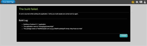 Cordova XDK IOS Build Failes Stack Overflow