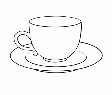 Einfache Teetasse Ausmalbilder Kostenlos Herunterladen Ausdrucken Oder Online Ausmalen