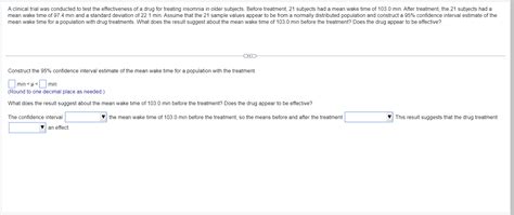 Solved Construct The 95 Confidence Interval Estimate Of The