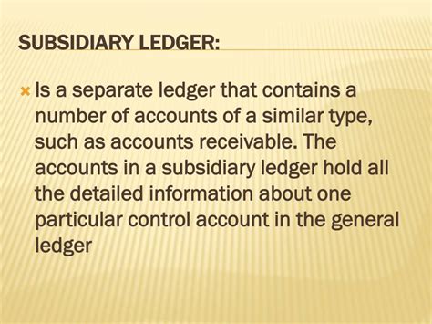 PPT 11 1 Subsidiary Ledger Systems PowerPoint Presentation Free Download ID 5771599