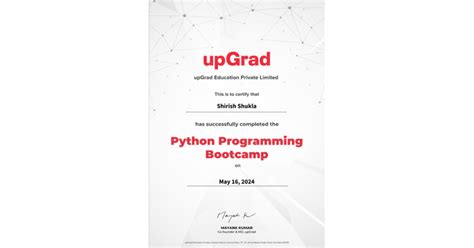 Shirish Shukla On Linkedin Python Bootcamp Ml C61 • Shirish Shukla