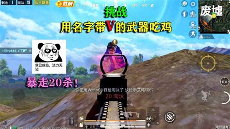和平精英挑战名字带V的武器吃鸡开车勾引敌人暴走 杀 高清 P在线观看平台 腾讯视频