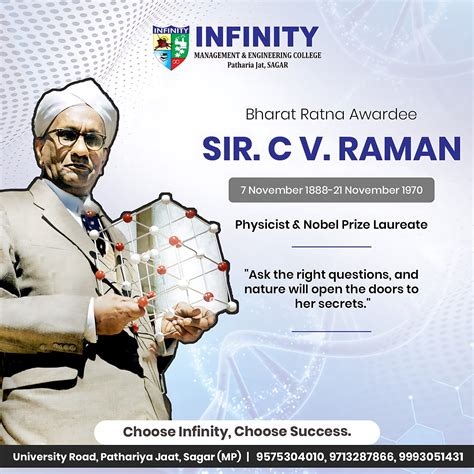 Celebrating Birth Anniversary Of Sir Cv Raman Infinity Management