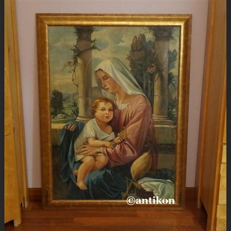 Madonna z dzieciątkiem stary obraz religijny Galeria Antikon