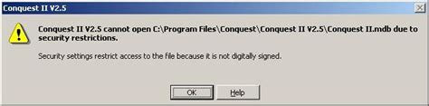 Access 2003 Runtime Error Messages After Running Access 2003 Runtime