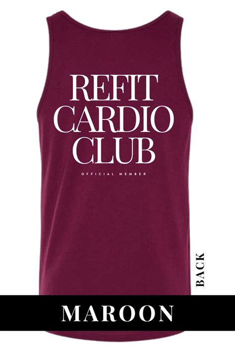Refit Cardio Club Member Tank Refit® Revolution