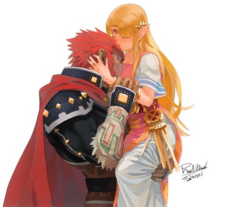 Princess Zelda And Ganondorf The Legend Of Zelda And 1 More Drawn By