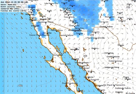El Norte Y Noroeste De México Podría Tener Una Blanca Navidad Climaya