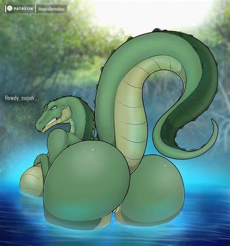 Rule 34 Anthro Ass Bent Over Big Breasts Big Butt Breasts Crocodilian Dialogue Female Genitals