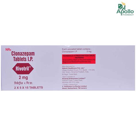 Rivotril Tablet Uses Side Effects Price Apollo Pharmacy