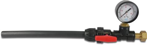 Tap Water Pressure Flow Meter With Connection To Tap 20 Mm X 3 4 Plain X Female Threaded Nut 0 6bar