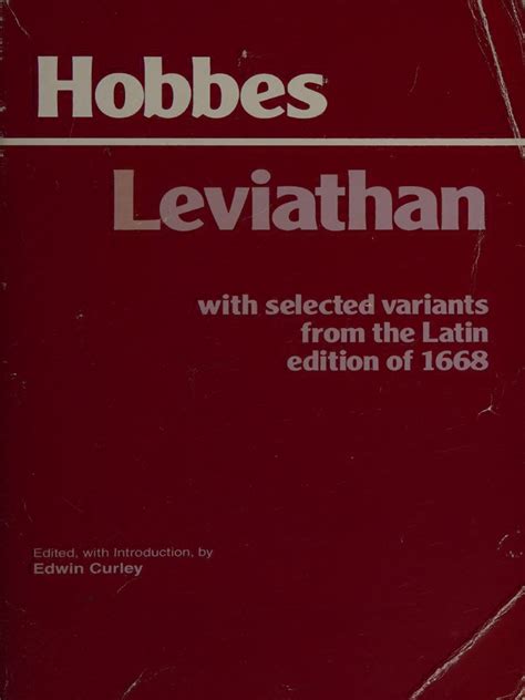 Leviathan Pdf Thomas Hobbes Thomas Aquinas