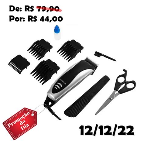 Máquina de Cortar Cabelo Mondial Hair Stylo 4 Níveis de Altura