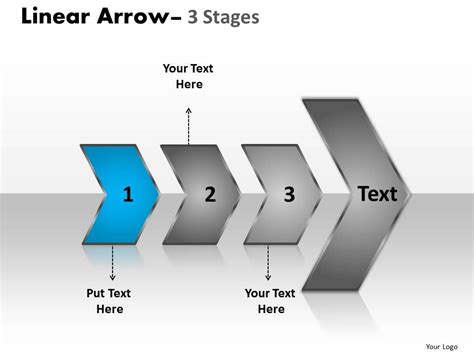 Linear Arrow Stages Presentation PowerPoint Diagrams PPT Sample Presentations PPT