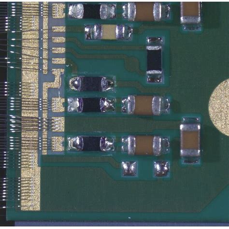 Automated Visual Inspection Setup Left Close Up Image Of Wire Bonded