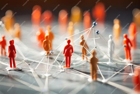 Abstract Representation Of Network Connectivity Premium Ai Generated Image