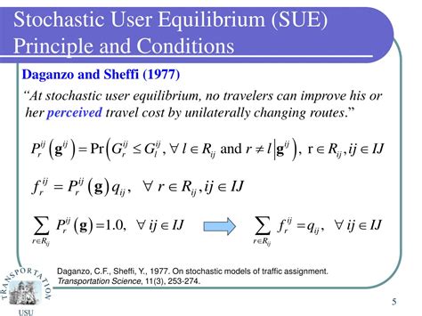 Ppt A Path Size Weibit Stochastic User Equilibrium Model Powerpoint