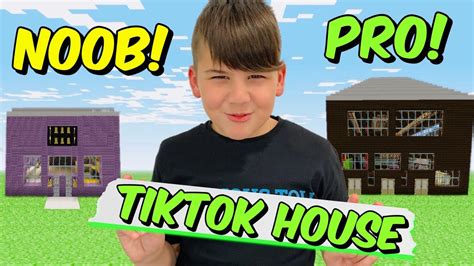 Noob Vs Pro Build Battle ΧΤΙΖΟΥΜΕ Tiktok House Minecraft Famous Games Letsplaykristina Youtube