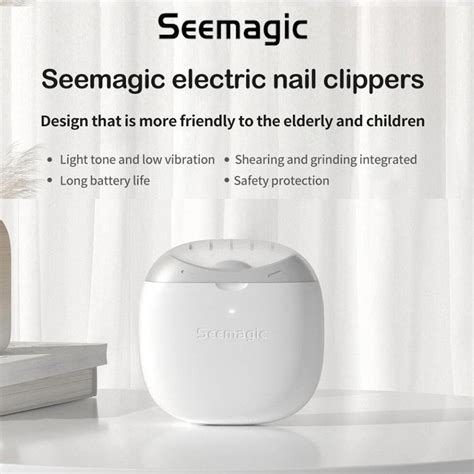 Купить Xiaomi Seemagic электрические автоматические кусачки для ногтей ...