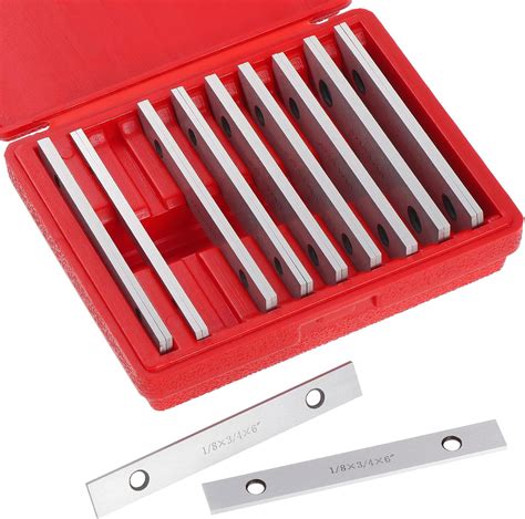 Hseamall 10 Pair Parallel Blocks 1 8inch Steel Parallel Set 1 2in To 1 5 8in Thin Parallel Bar