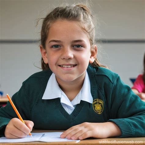 Grade 6 Student Portrait Stable Diffusion Online