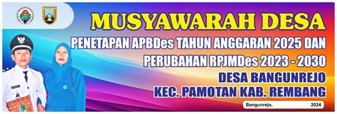 Musdes Penetapan APBDES Tahun Anggaran Dan Perubahan RPJMDES