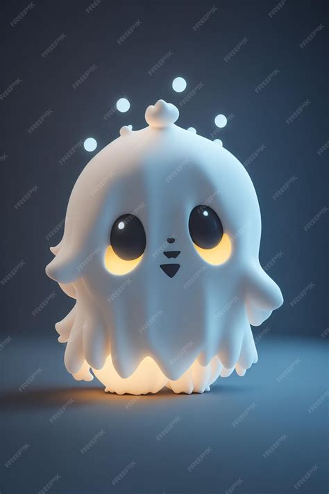 Premium Ai Image Chibi Spectre Adorably Realistic 3d Vector Art In A