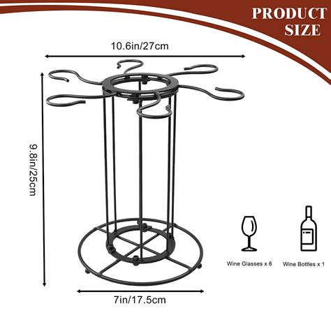 Jh Mech Countertop Wine Glass Rack Tabletop Cocktail Glass Storage