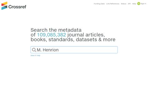 scolary — crossref metadata search