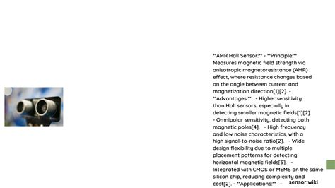 Amr Hall Sensor Comprehensive Guide To Anisotropic Magnetoresistive