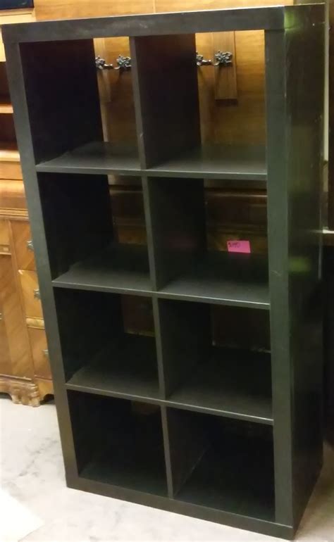 Uhuru Furniture And Collectibles Sold Black 8 Cube Shelf 60