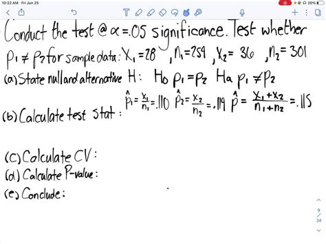 conduct each test at the α 0 05 level of significance by determining a