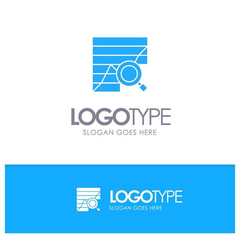 Analysis Analytic Analytics Chart Data Graph Blue Solid Logo With Place