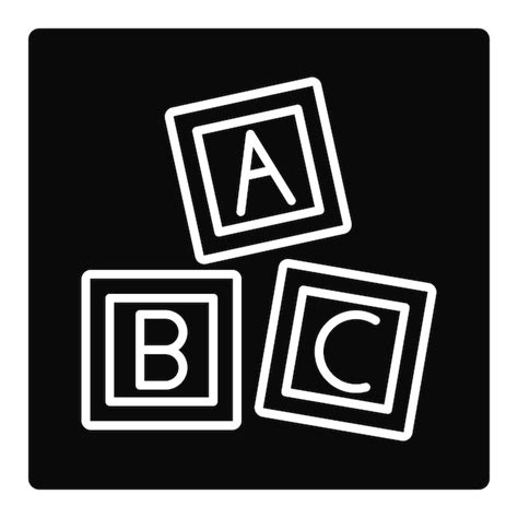 Premium Vector Abc Blocks Icon