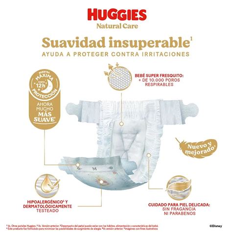 Pañal Huggies Natural Care Rn